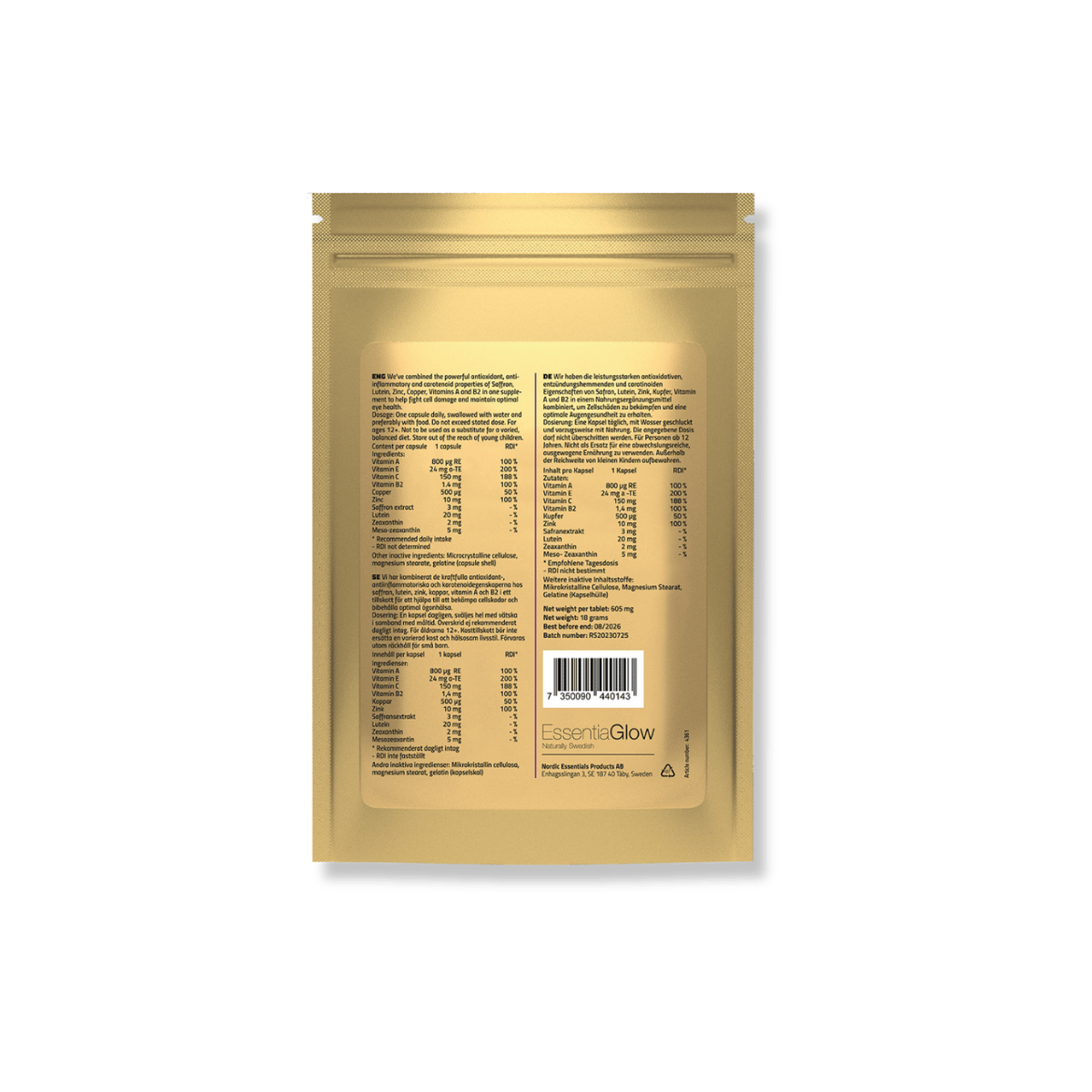 Retina Saffron Vision + – EssentiaGlow Pharma
